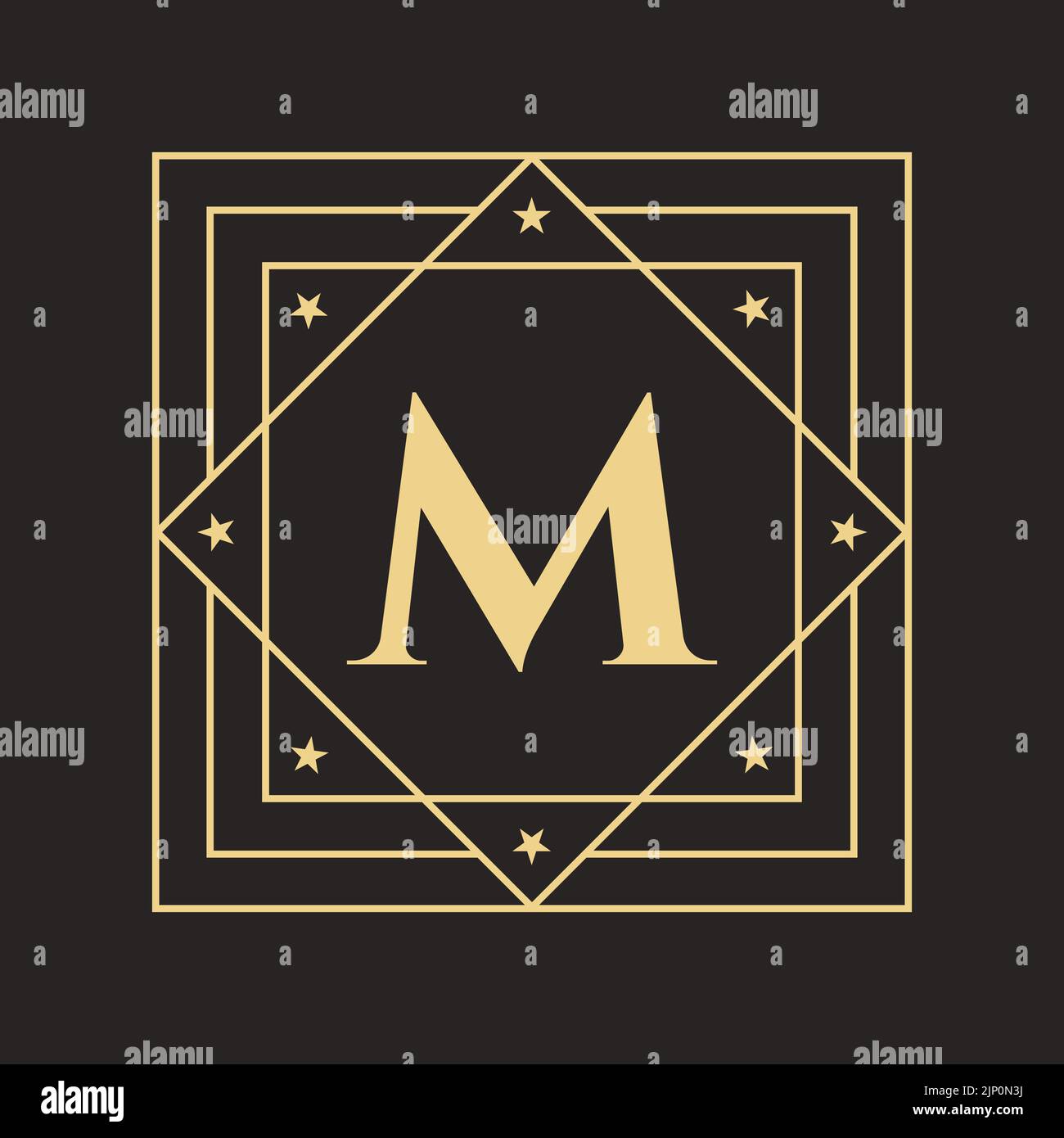 Creative Letter M Logo with Elegant and Stylish Luxury Concept. Initial ...