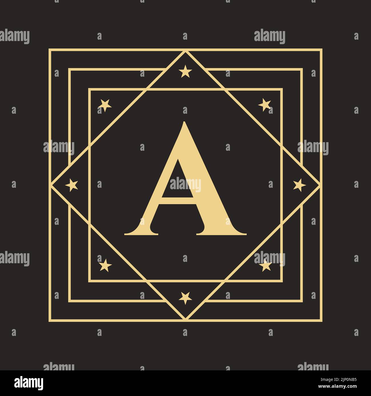 Creative Letter A Logo with Elegant and Stylish Luxury Concept. Initial ...