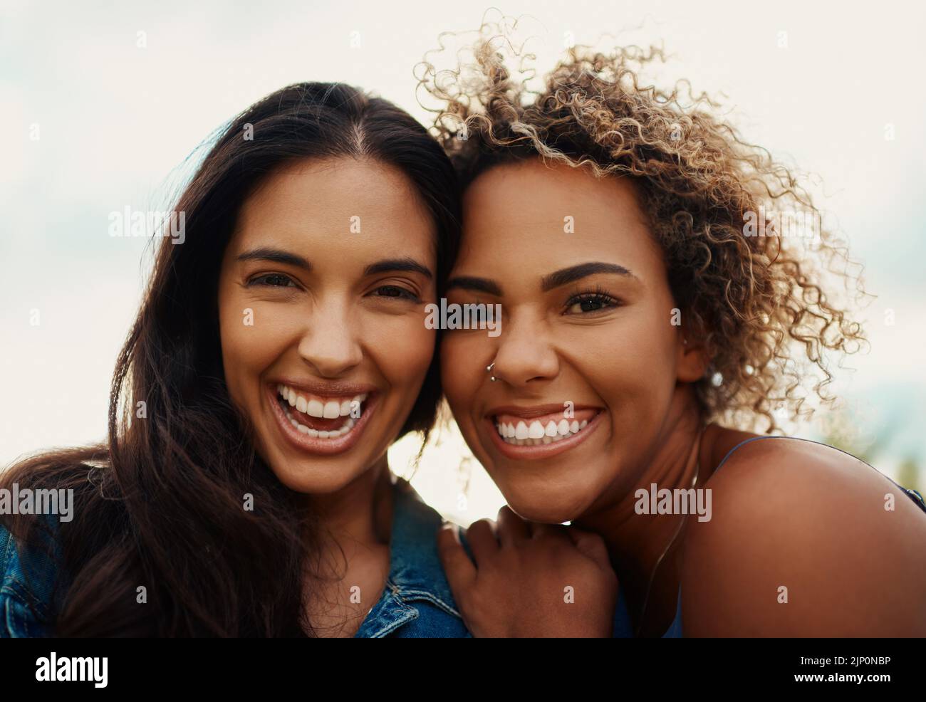 The right friendships bring nothing but happiness. Cropped portrait of ...