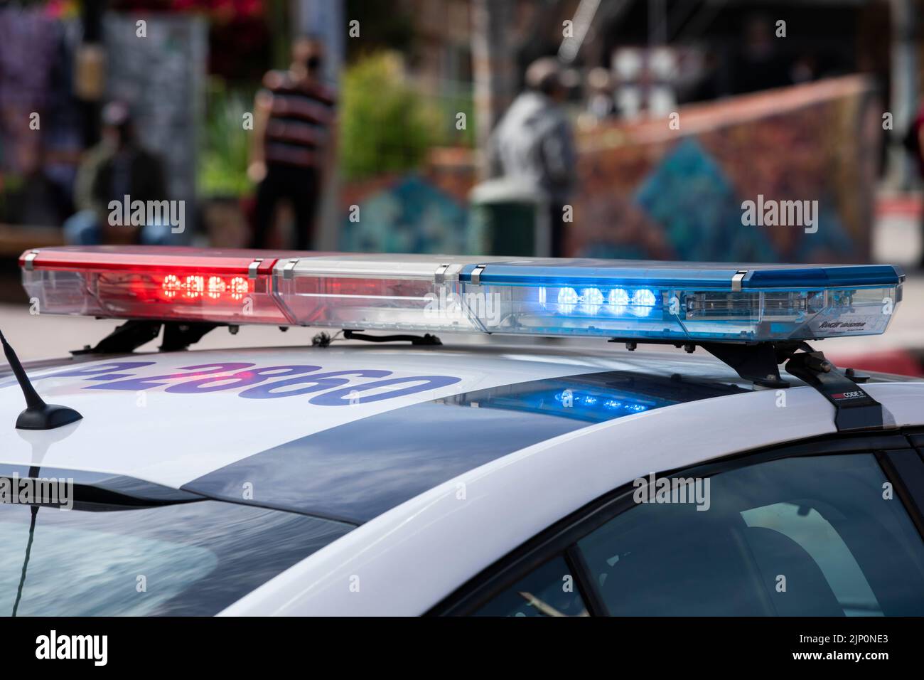 Tijuana, Baja California, Mexico - September 11, 2021: Police units ...