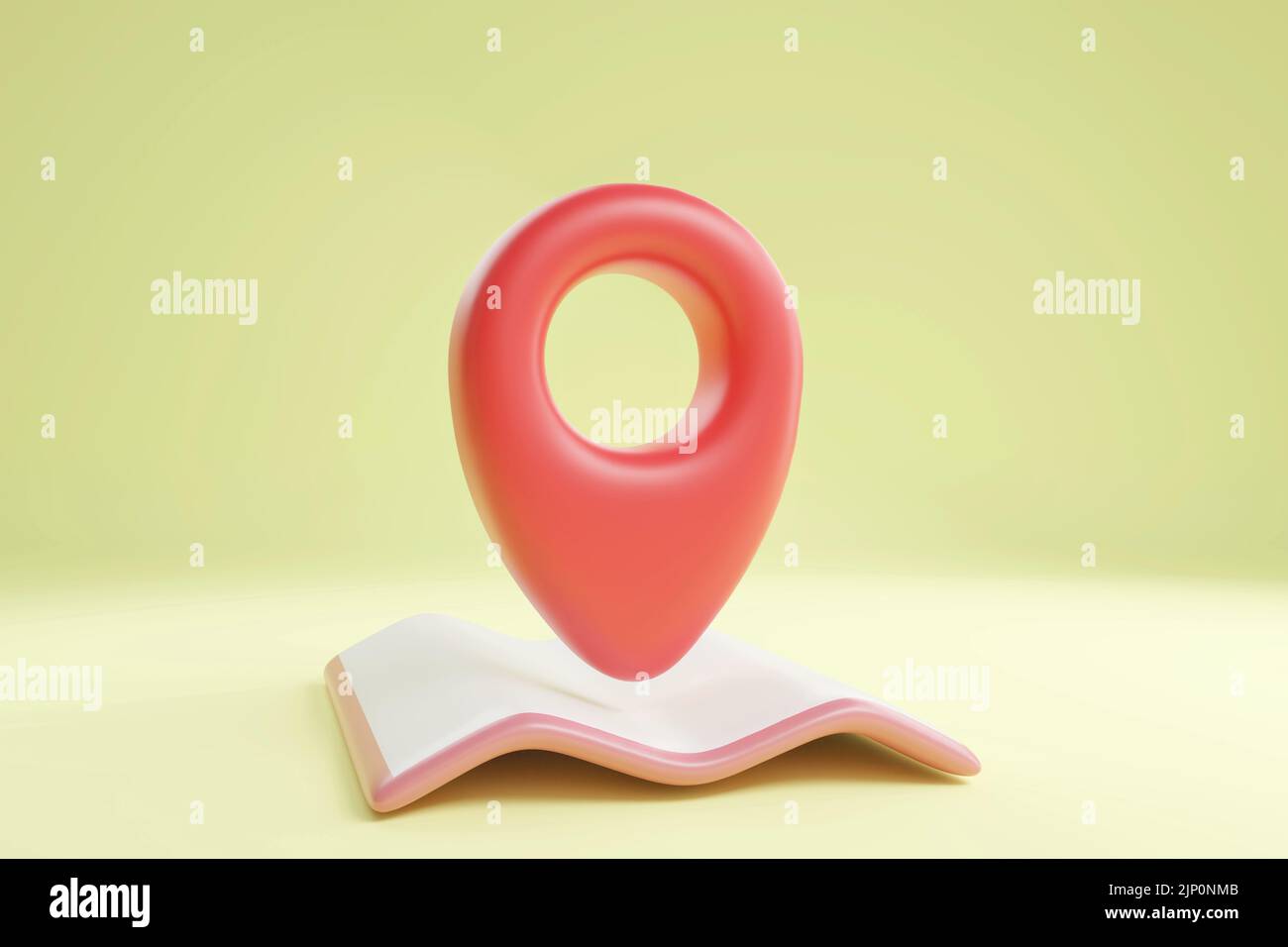 3d Location Point Marker Of Map Or Navigation Pin Icon Sign On Isolated