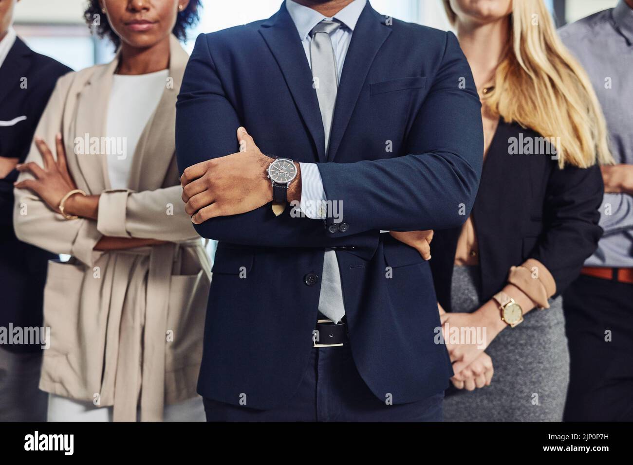 The perfect picture of professionalism. a group of confident and ...