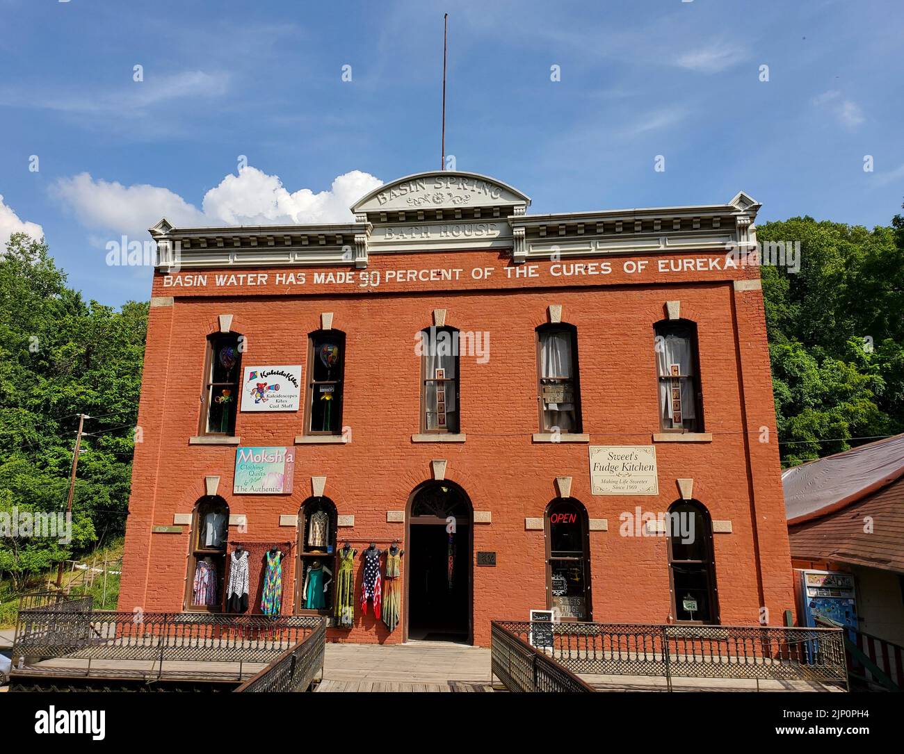 Eureka Springs, Arkansas, U.S.A - June 23, 2022 - The red brick ...