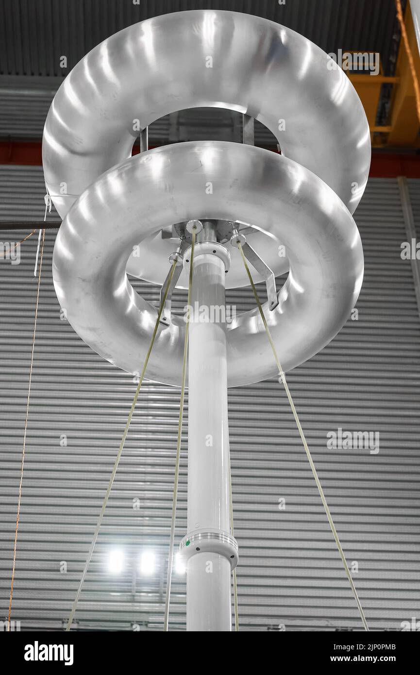 Pulse voltage generator electric equipment at tests in lab Stock Photo ...