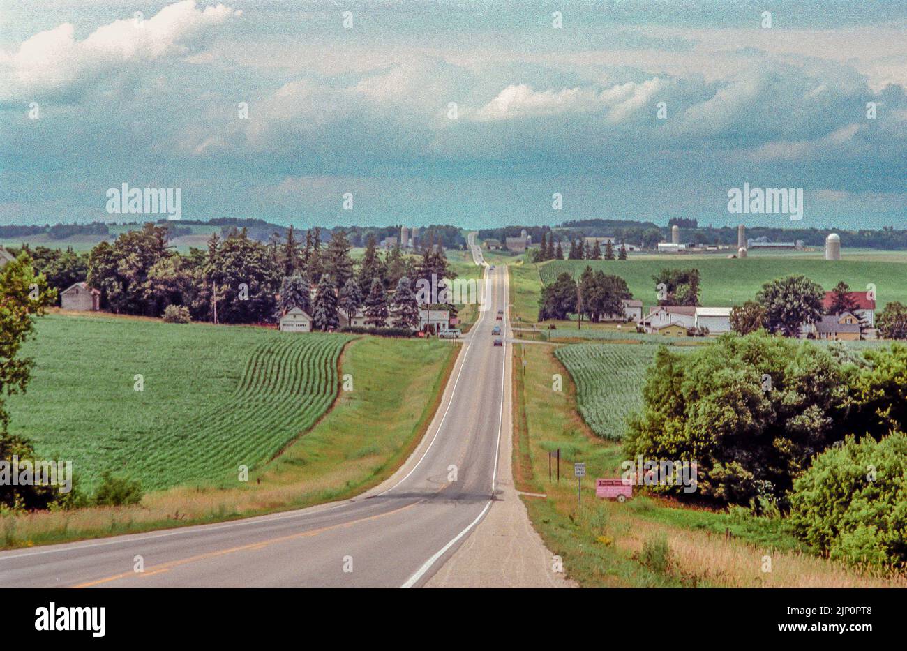 Farmlands of southern Minnesota, U.S.A. (1995 Stock Photo - Alamy