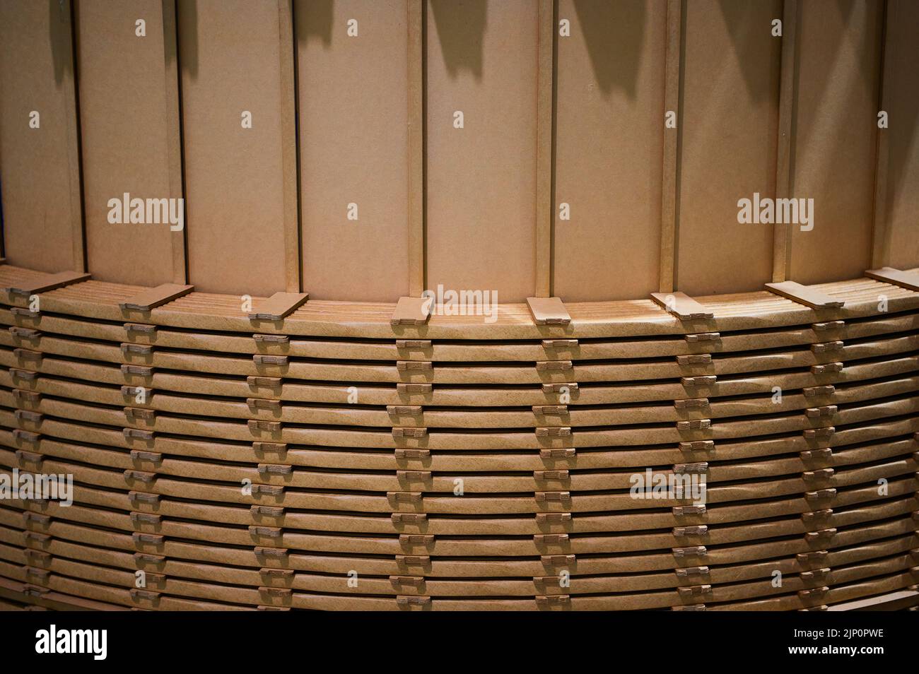 Winding of high voltage power transformer with copper bars Stock Photo ...