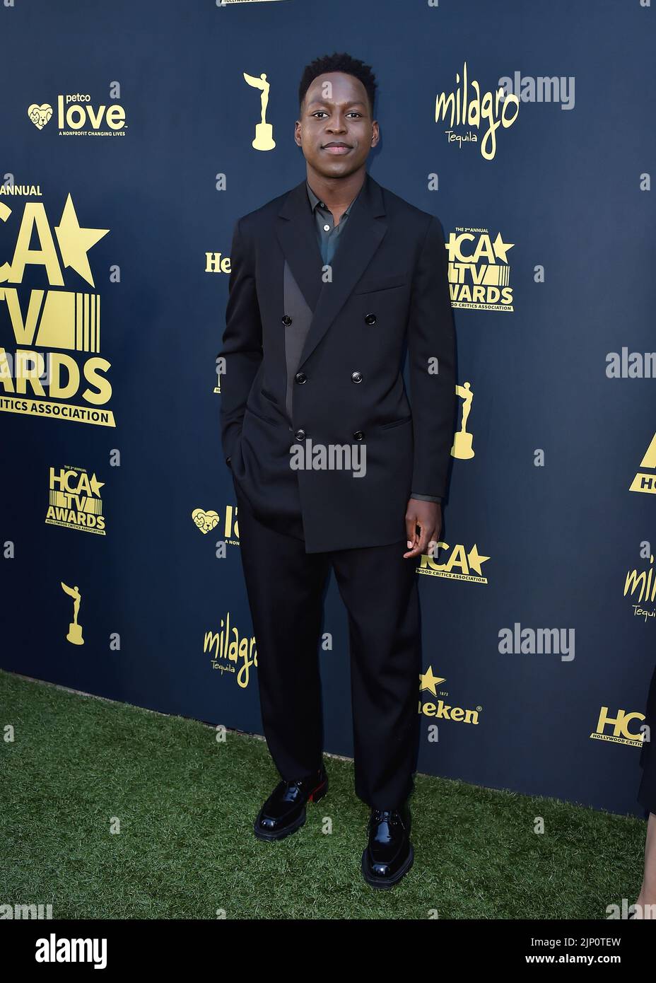 Toheeb Jimoh walking on the red carpet at the The 2nd Annual HCA TV ...