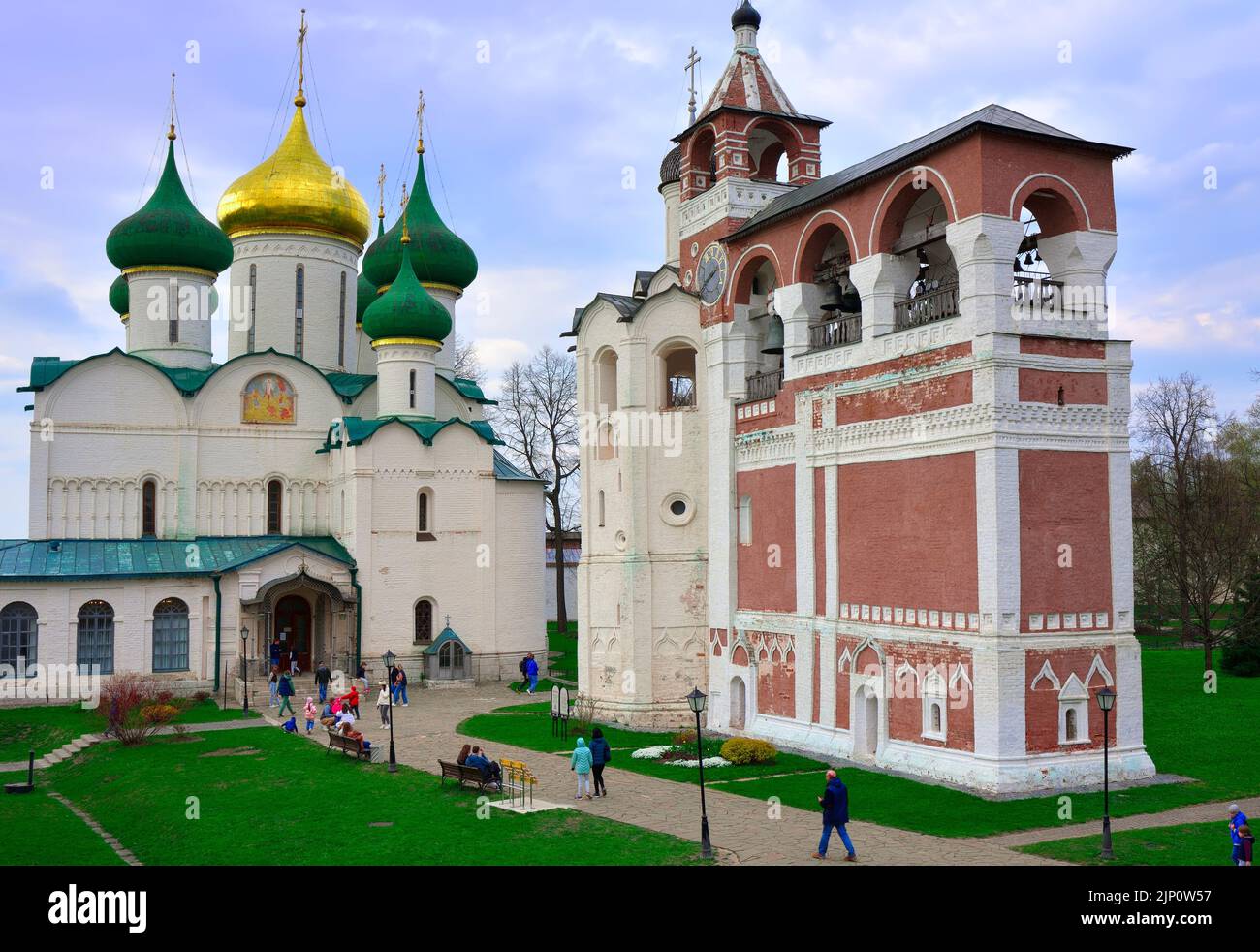 Suzdal, Russia, 05.08.2022. The Male Spaso-Evfimiev Monastery. Belfry ...
