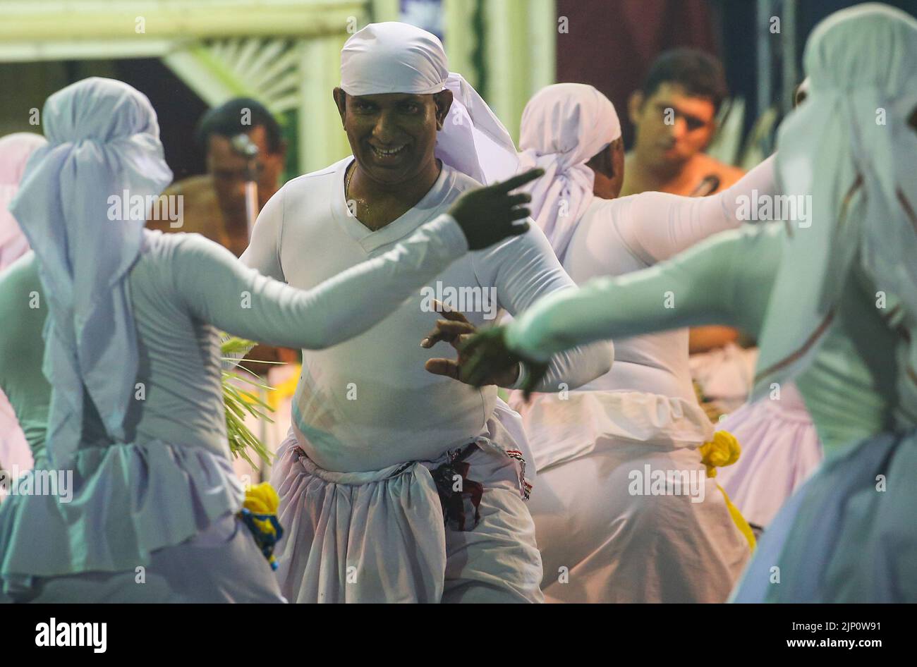 Colombo, Sri Lanka. 13th Aug, 2022. Sri Lankan traditional dancers ...