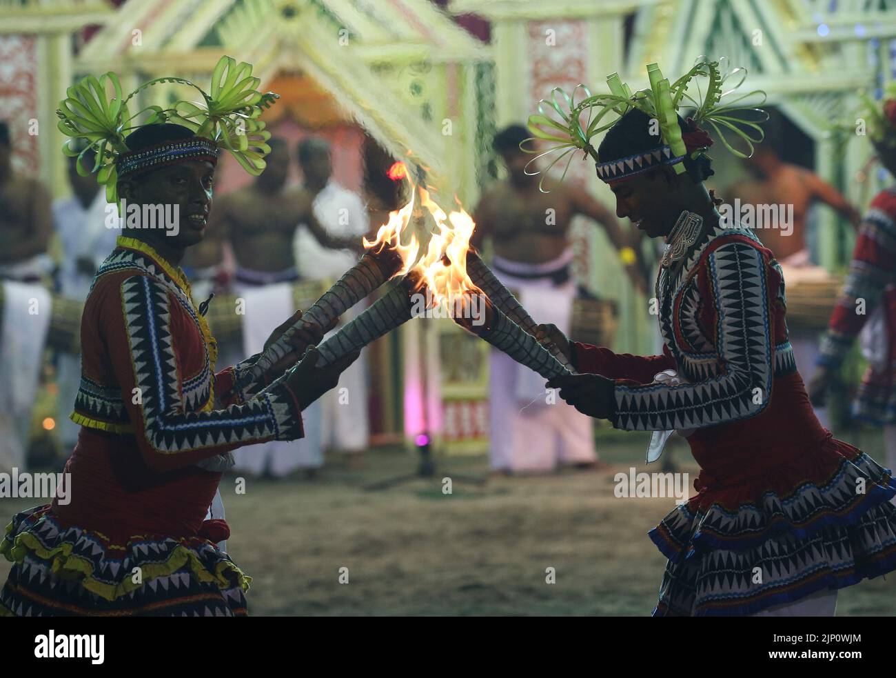 Colombo, Sri Lanka. 14th Aug, 2022. Sri Lankan traditional dancers ...