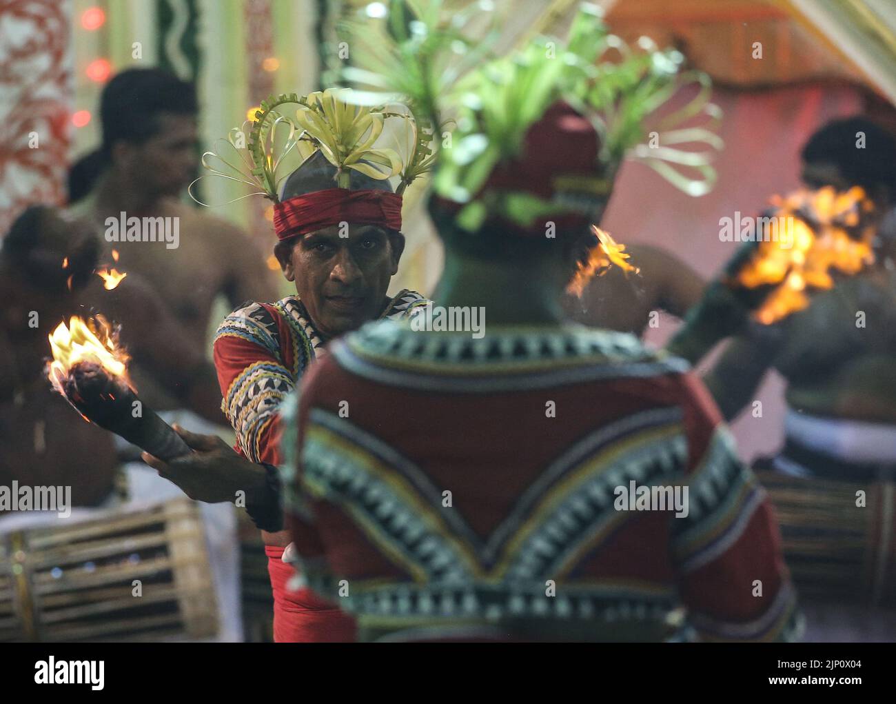 Colombo, Sri Lanka. 14th Aug, 2022. Sri Lankan traditional dancers ...