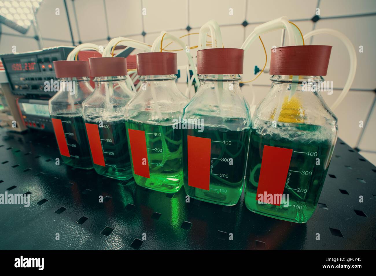 Experimental setup for enzymatic synthesis by genetically modified ...