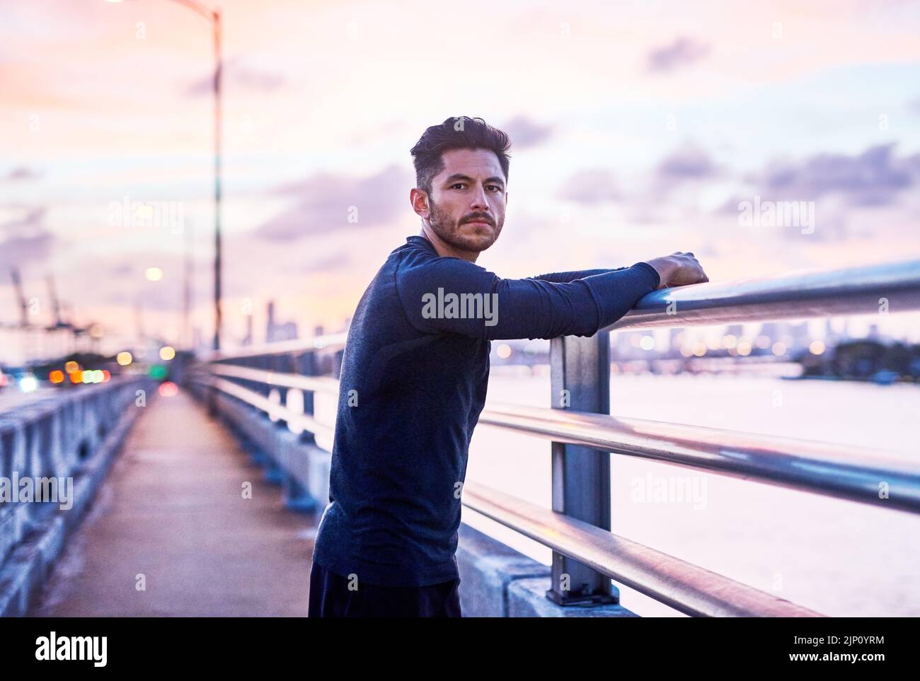 Here to achieve the best and nothing less. Portrait of a sporty young ...