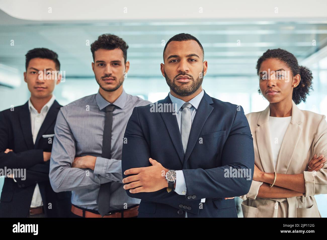 They are the best candidates for the job. Portrait of a group of ...