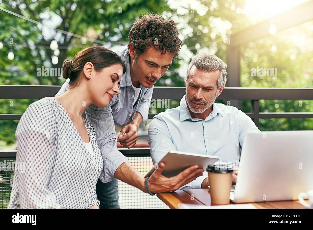 Working together achieves more than working alone. a team of colleagues ...