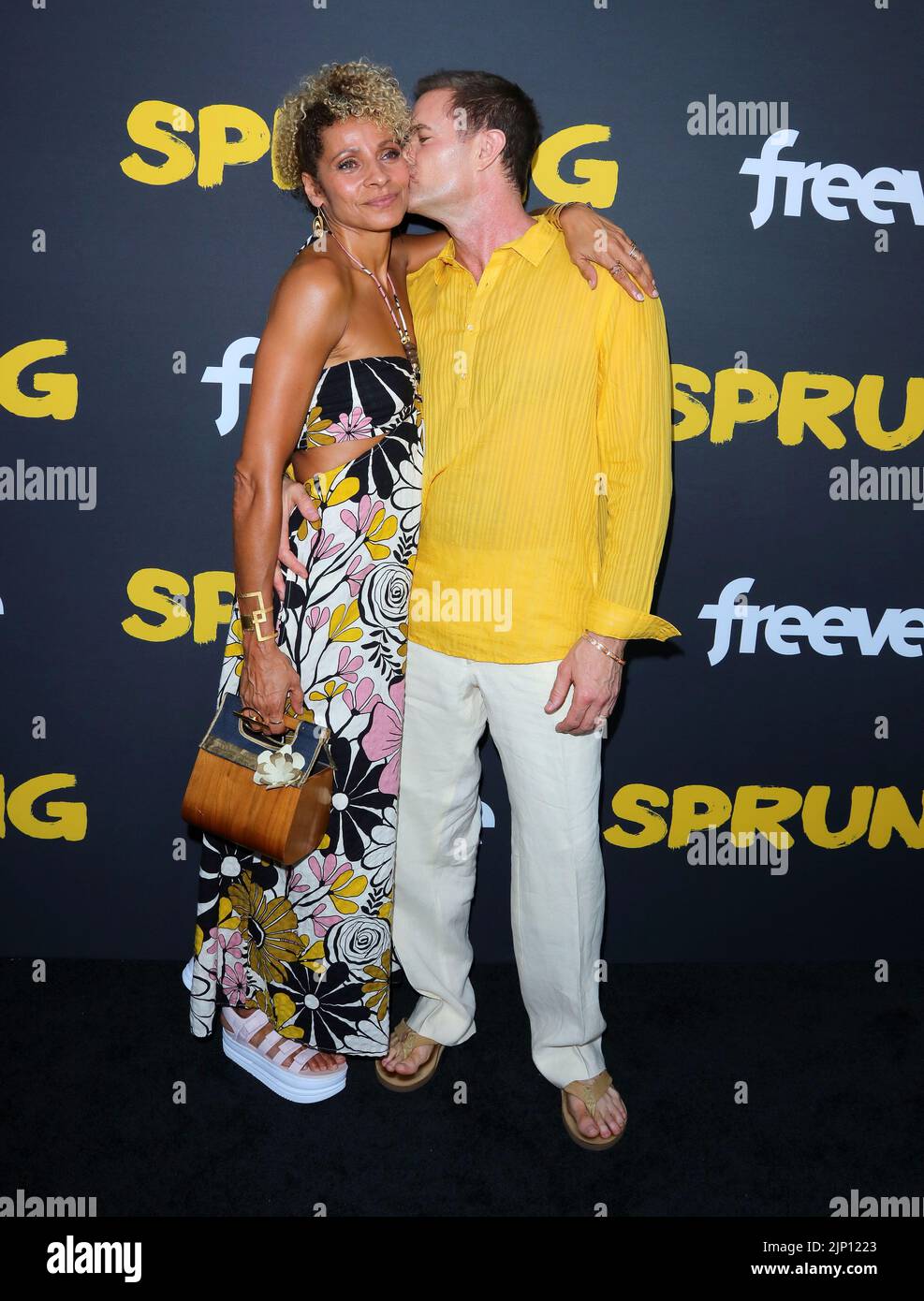 Michelle hurd garret dillahunt arrives hi-res stock photography and ...