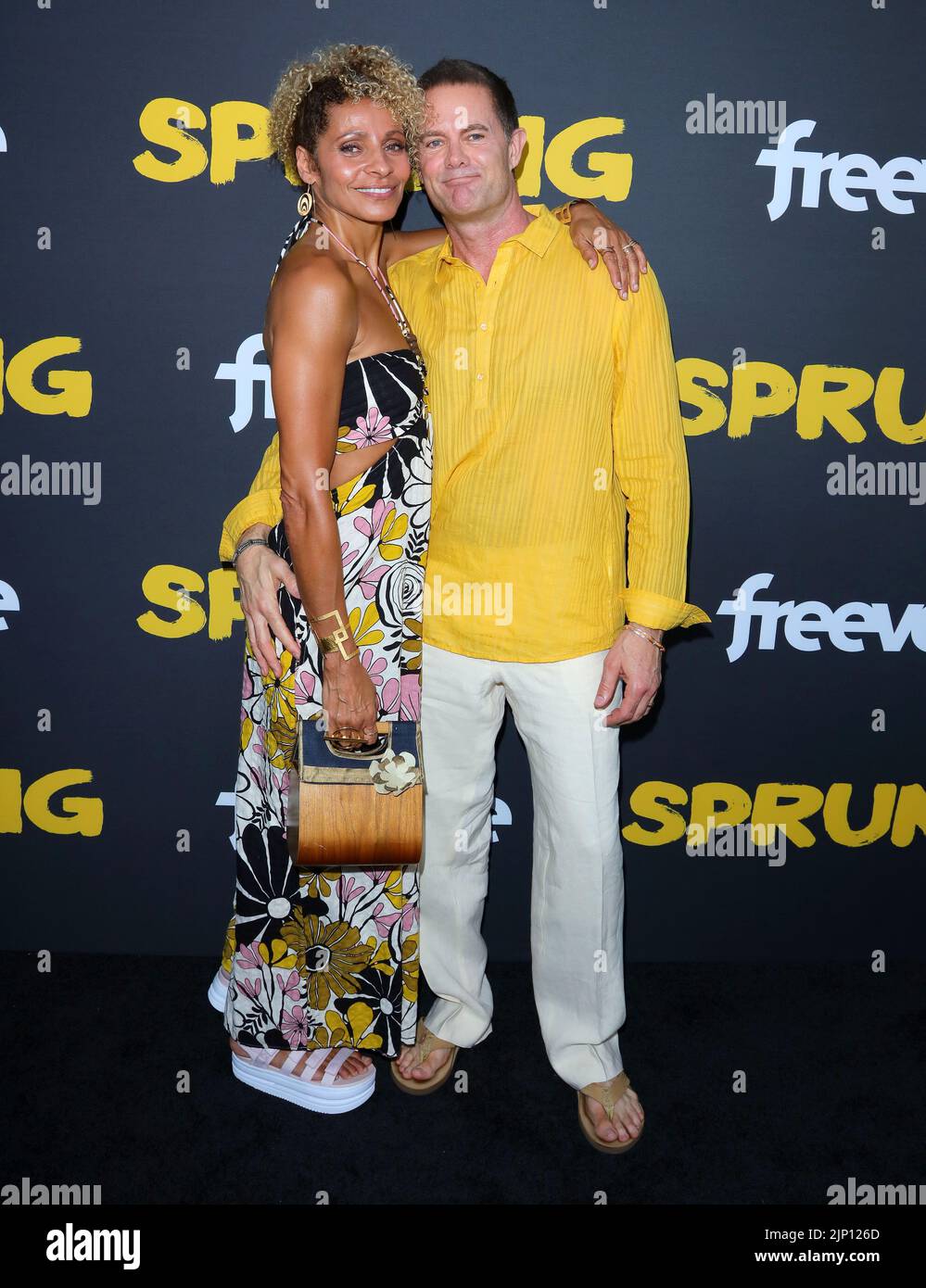 Michelle hurd garret dillahunt arrives hi-res stock photography and ...