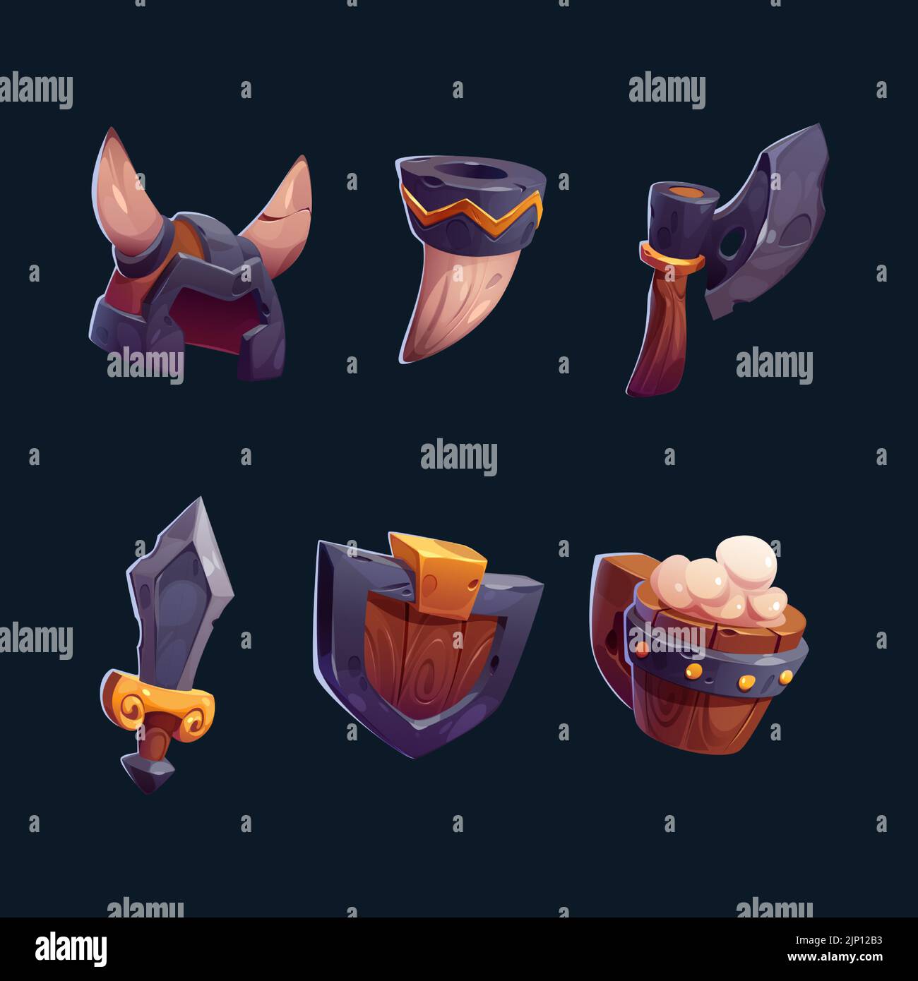 Medieval knight beer on Stock Vector Images - Alamy