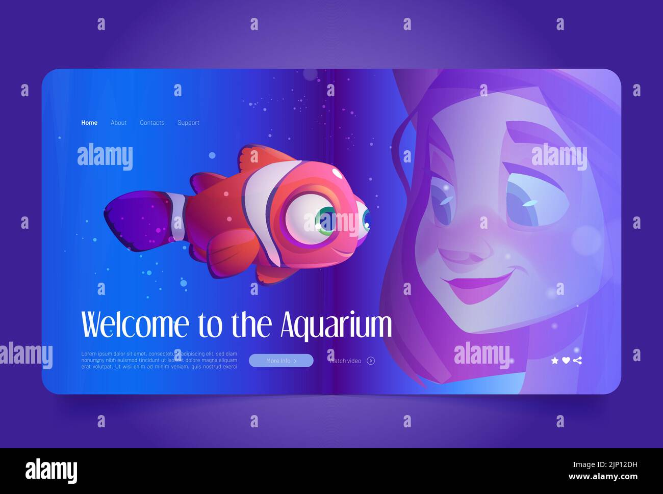 Anemonefish illustration Stock Vector Images - Alamy