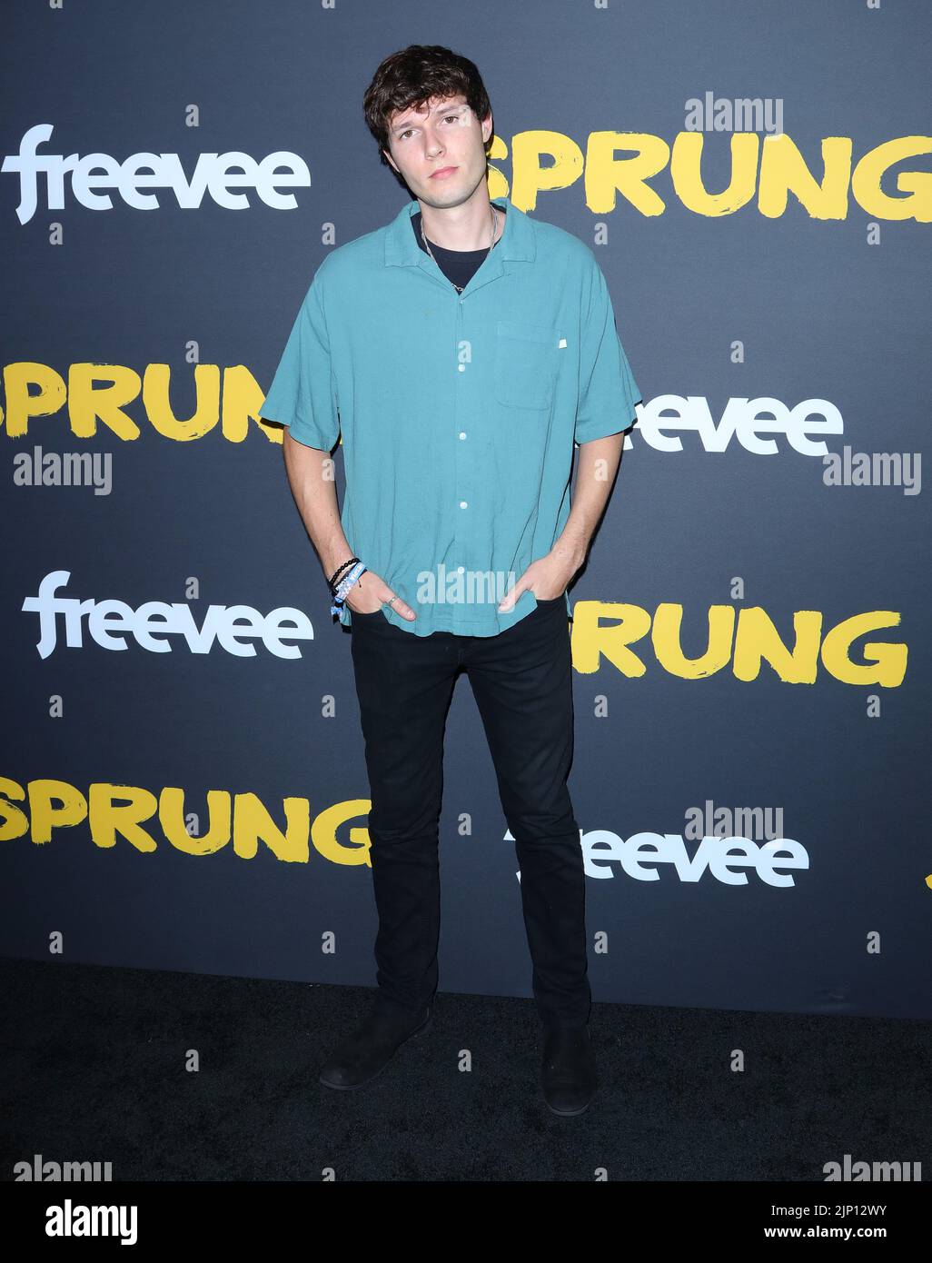 Zach Justice arrives at The Red Carpet Premiere of Amazon SPRUNG held ...