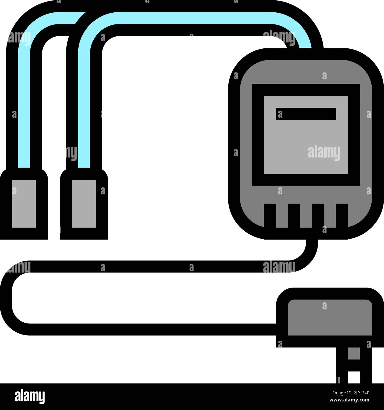 aerator aquarium fish color icon vector illustration Stock Vector Image ...