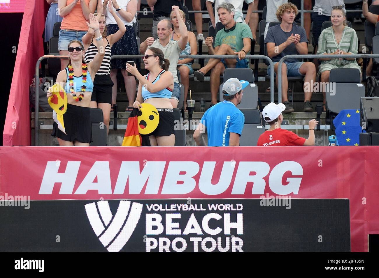 Hamburg, Germany. 14th Aug, 2022. Beach Volleyball, Beach Pro Tour ...