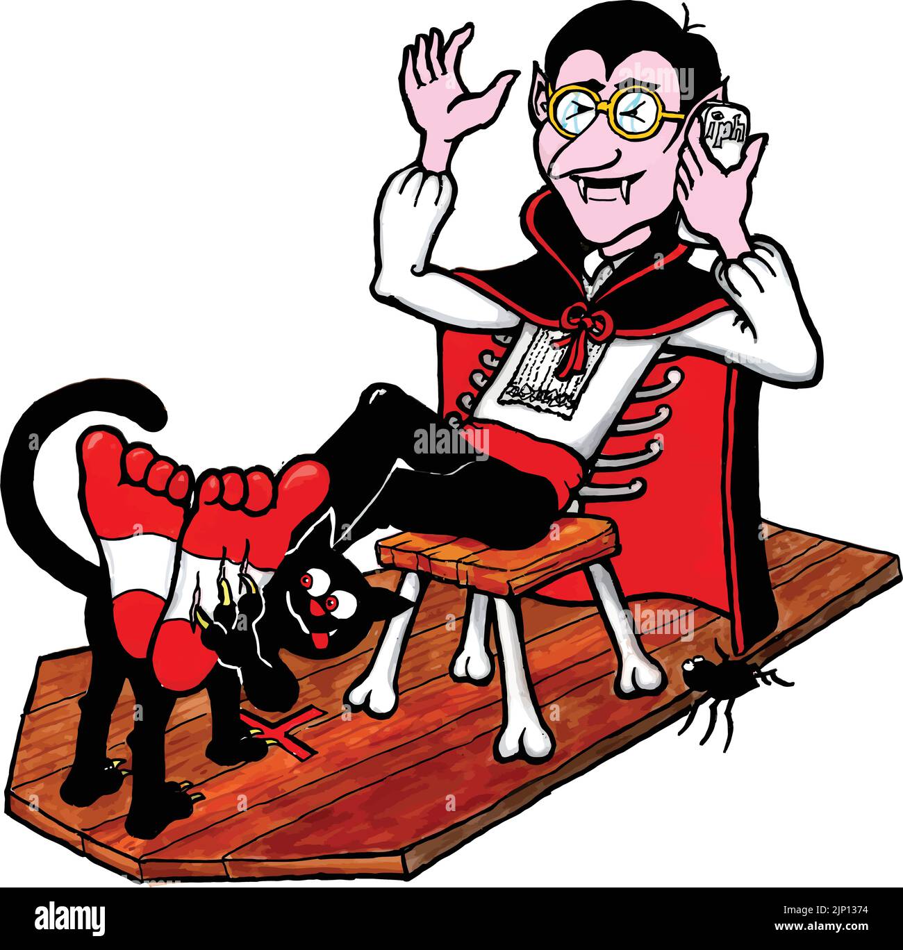 Cartoon vampire hi-res stock photography and images - Alamy