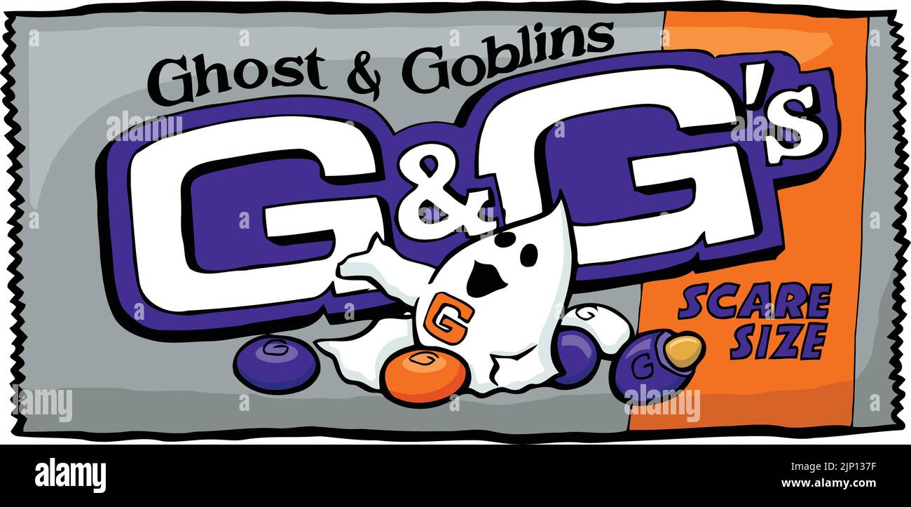 funny spoof cartoon pack of chocoloate candy Stock Vector Image & Art ...