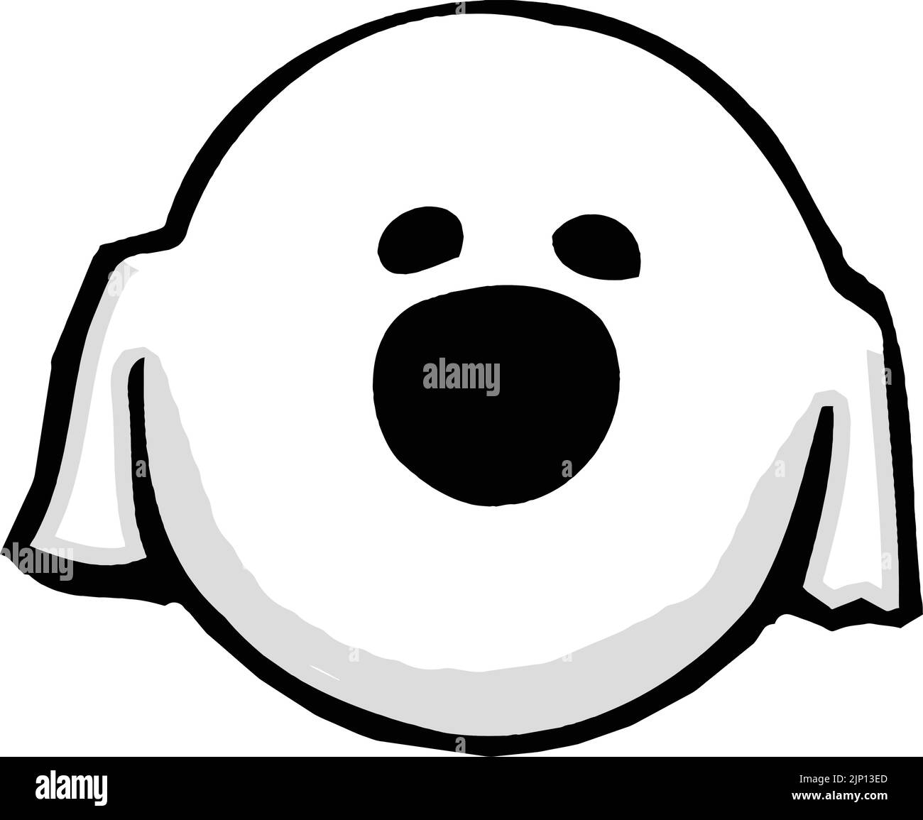 cartoon ghost in shape of circle Stock Vector Image & Art - Alamy