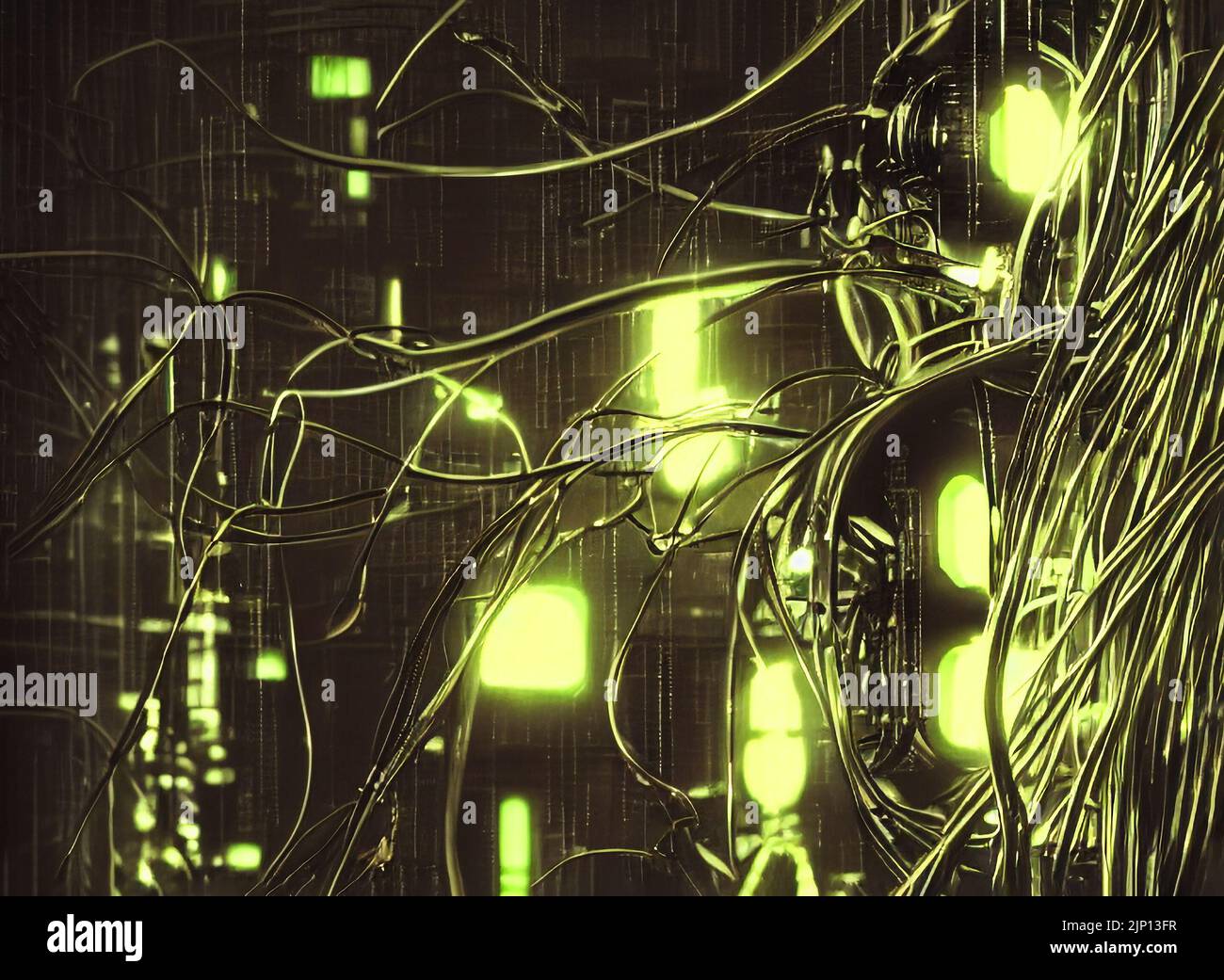 Tangled electric wires Stock Photo - Alamy