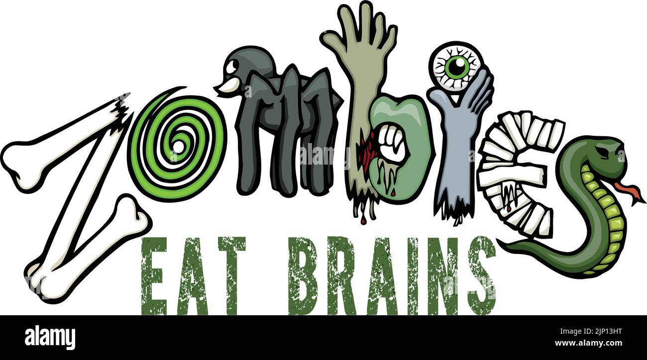 Zombies eat brains hi-res stock photography and images - Alamy
