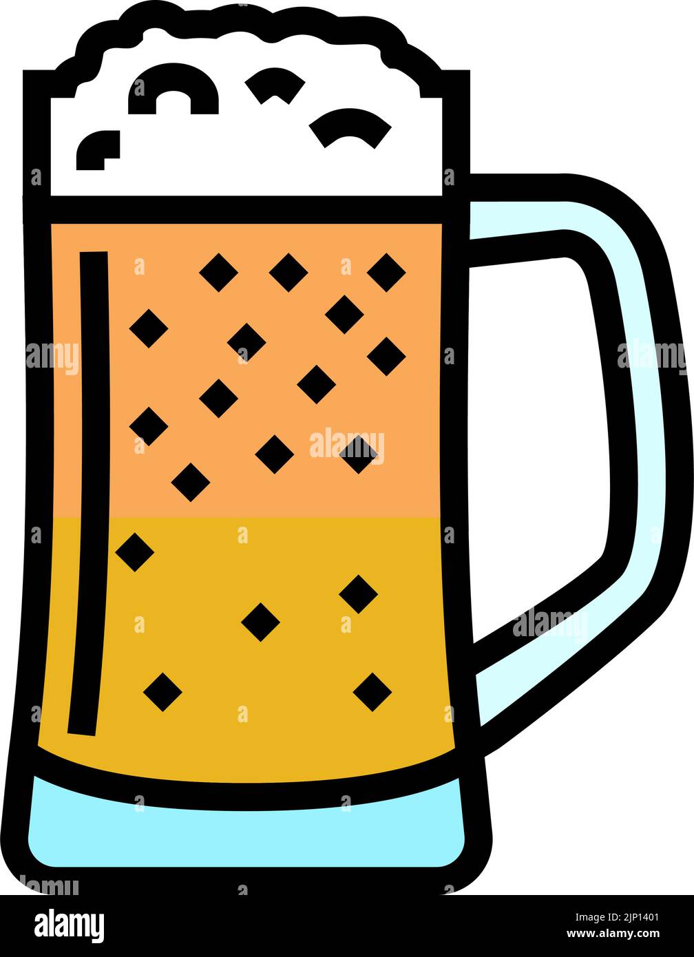 beer beverage drink color icon vector illustration Stock Vector Image ...