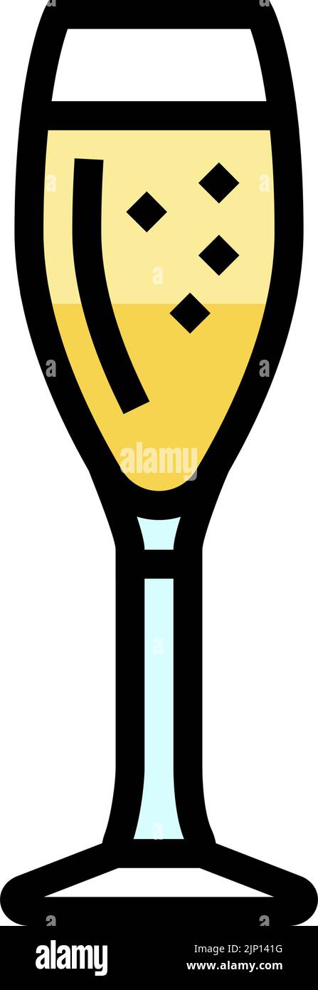 champagne beverage drink color icon vector illustration Stock Vector ...