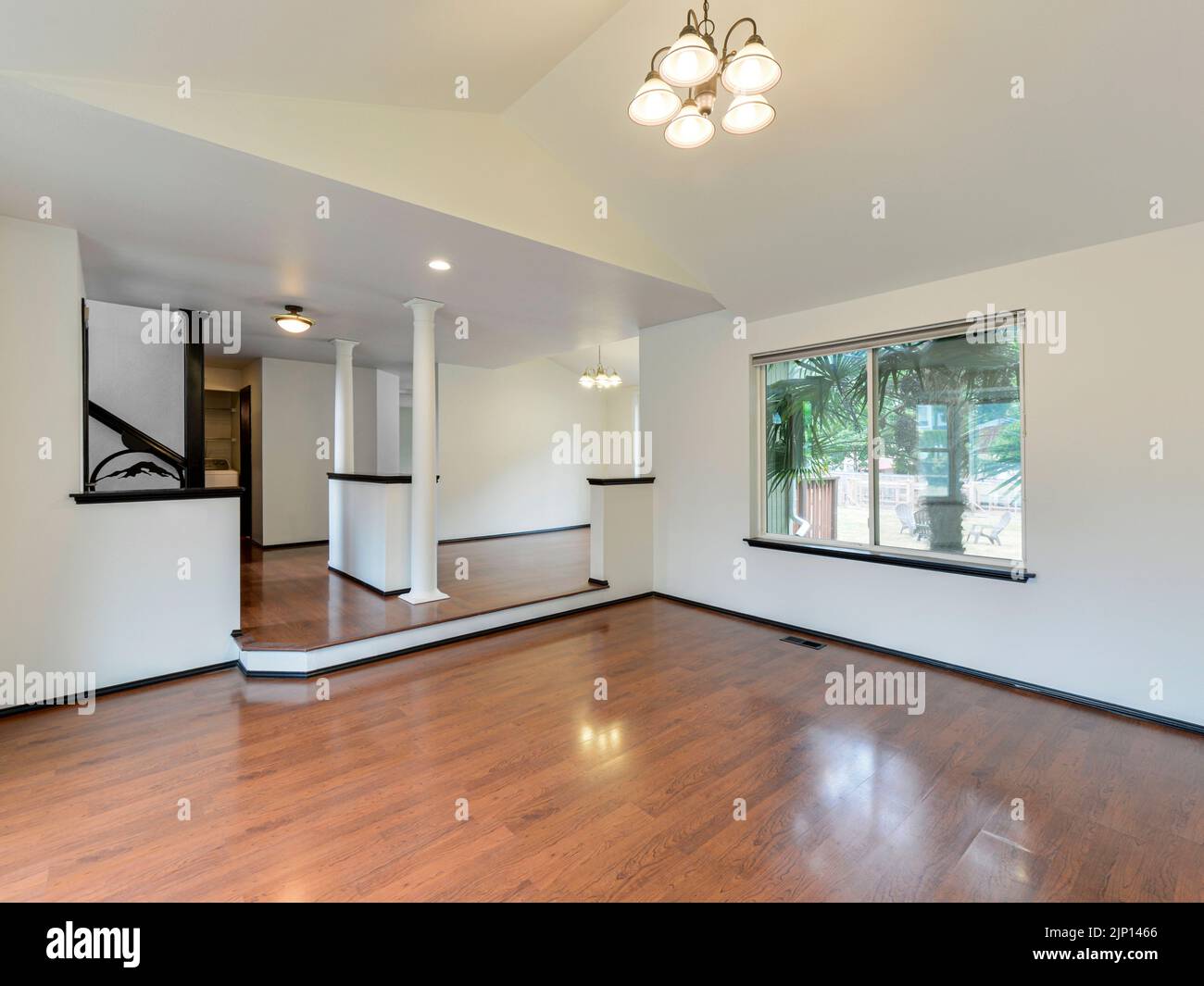 Modern residential empty living room interior Stock Photo - Alamy