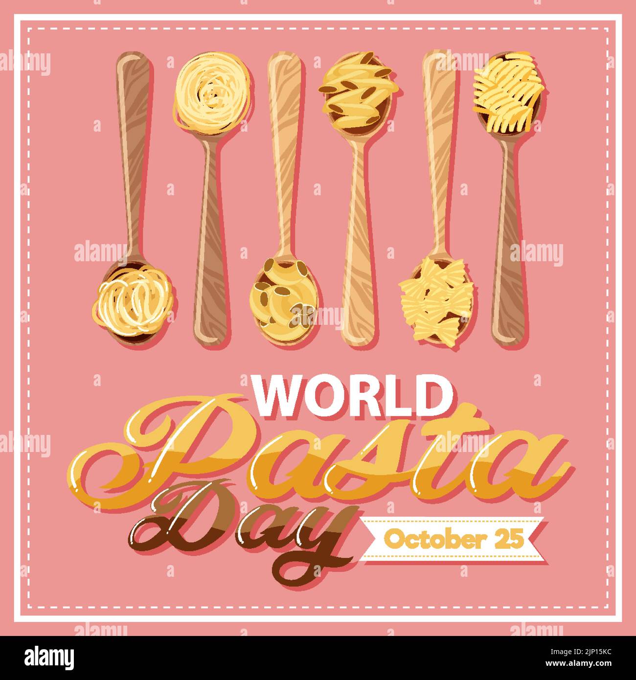 World Pasta Day Poster Design illustration Stock Vector Image & Art - Alamy