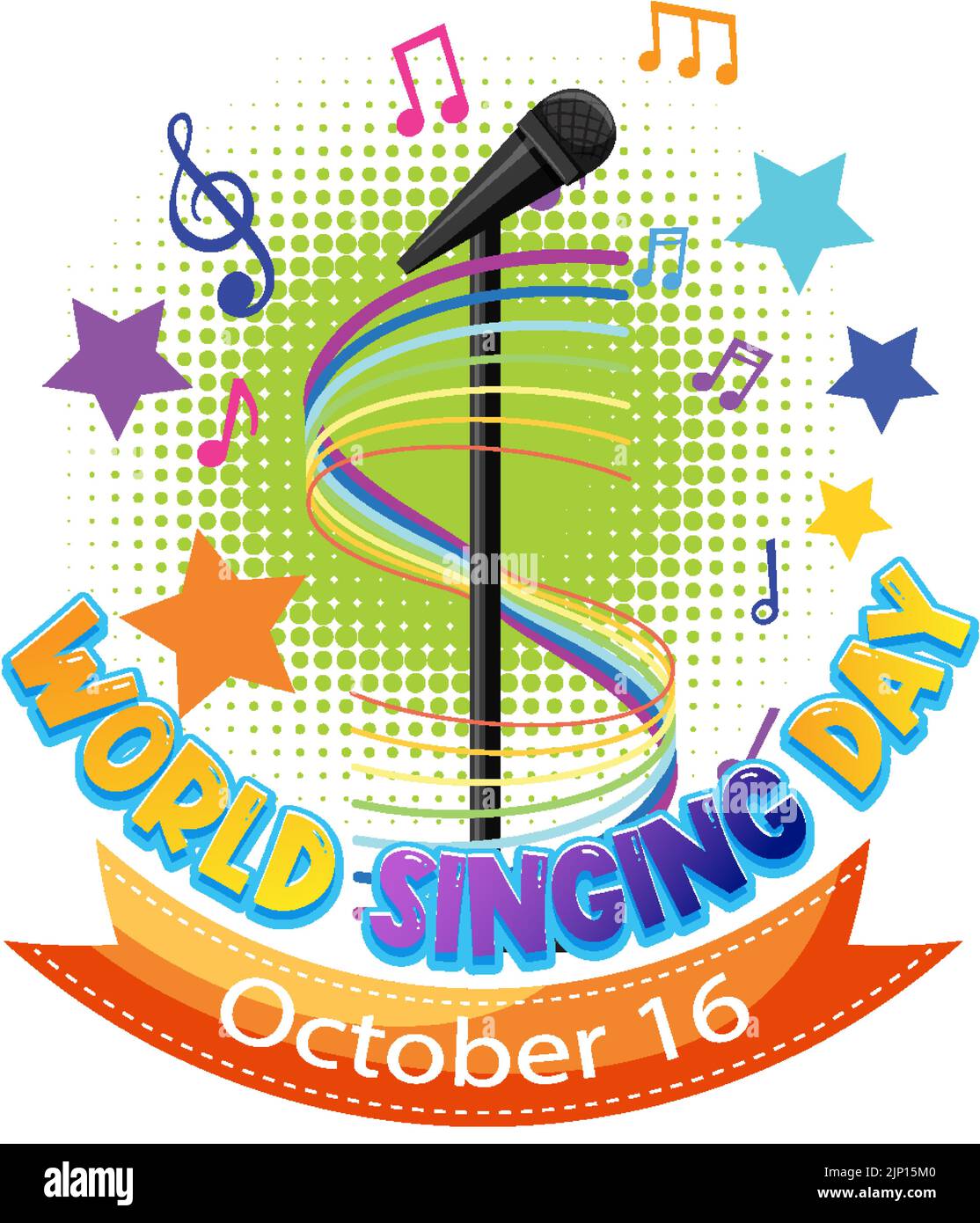World Singing Day Banner Design illustration Stock Vector Image & Art ...