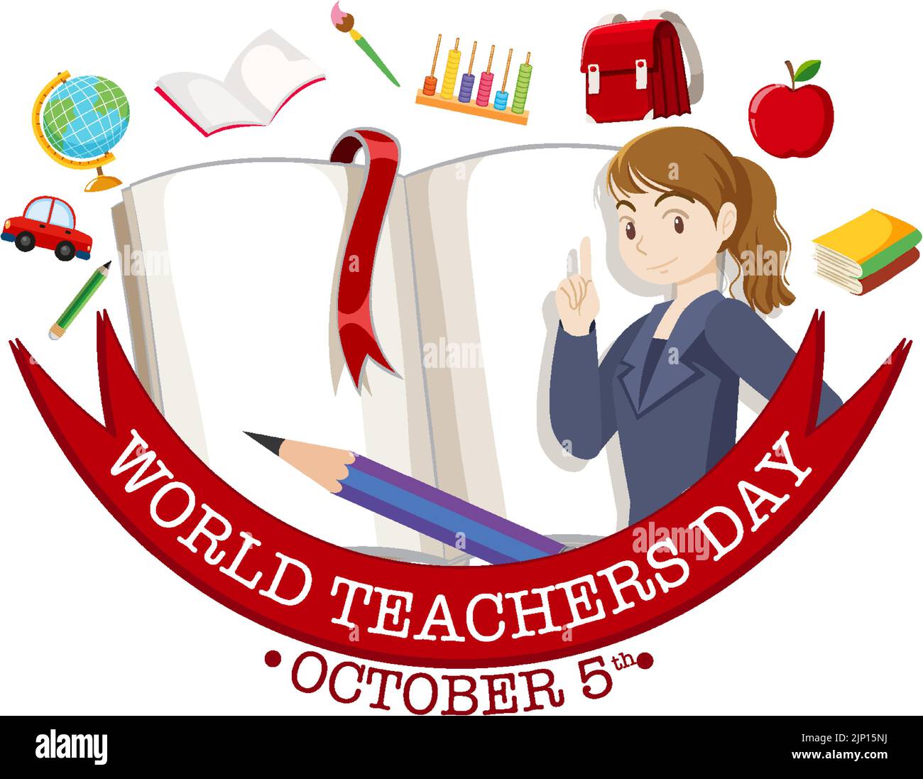 World Teachers Day Poster Design illustration Stock Vector Image & Art ...
