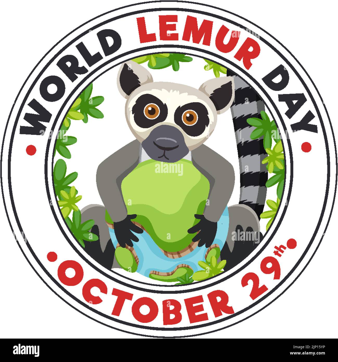 World Lemur Day Banner Design illustration Stock Vector Image & Art - Alamy
