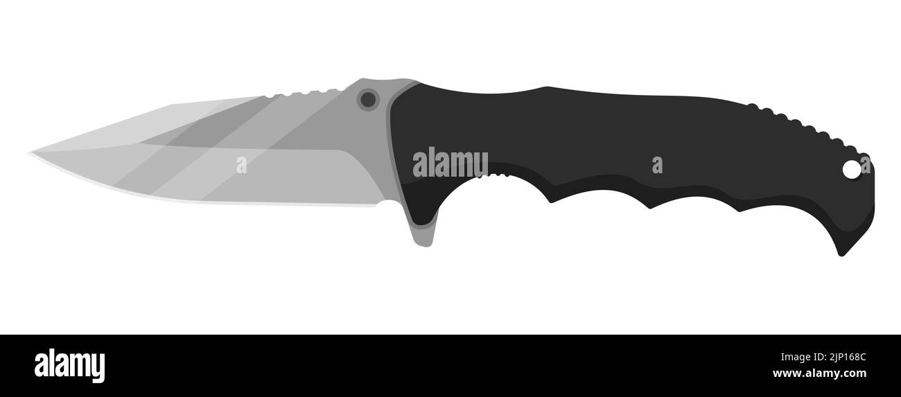 Jackknife knife. Cute jackknife knife isolated on white background ...