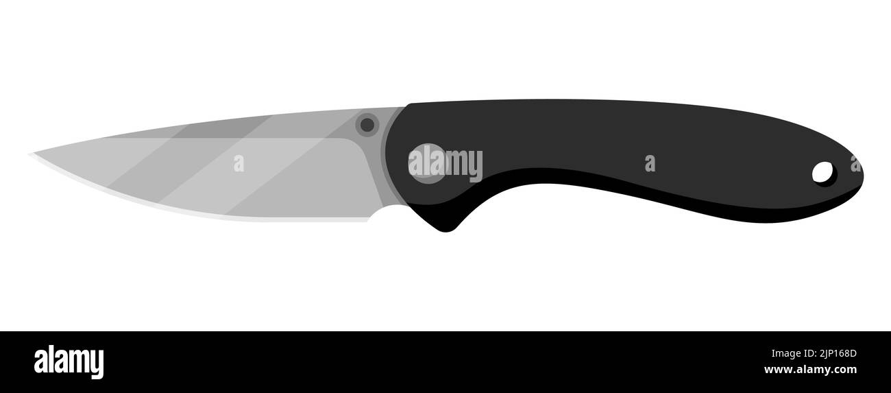 Jackknife knife. Cute jackknife knife isolated on white background ...