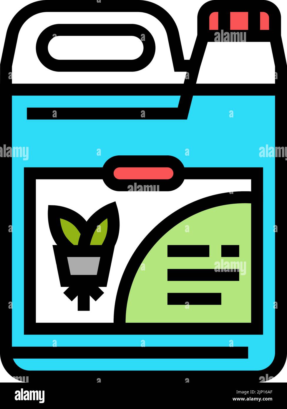 nutrient hydroponics water irrigation color icon vector illustration ...
