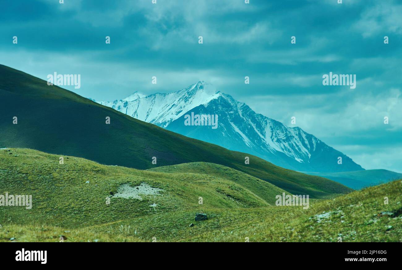 Alay Valley of Osh Region, Kyrgyzstan, Pamir mountains in Kyrgyzstan ...
