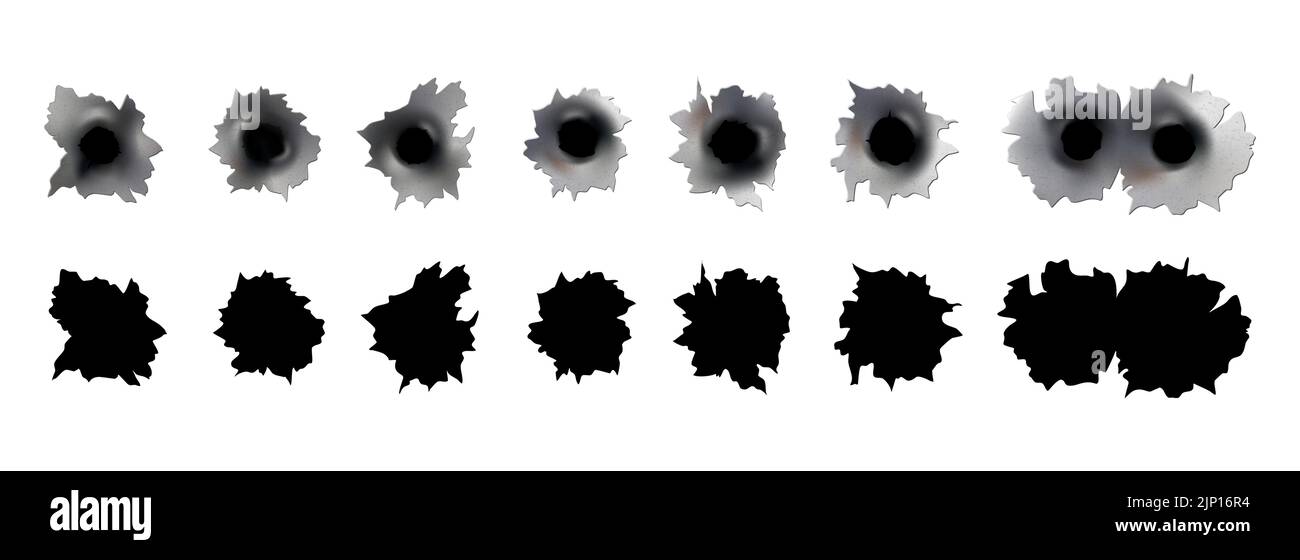 Holes in target Stock Vector Images - Alamy