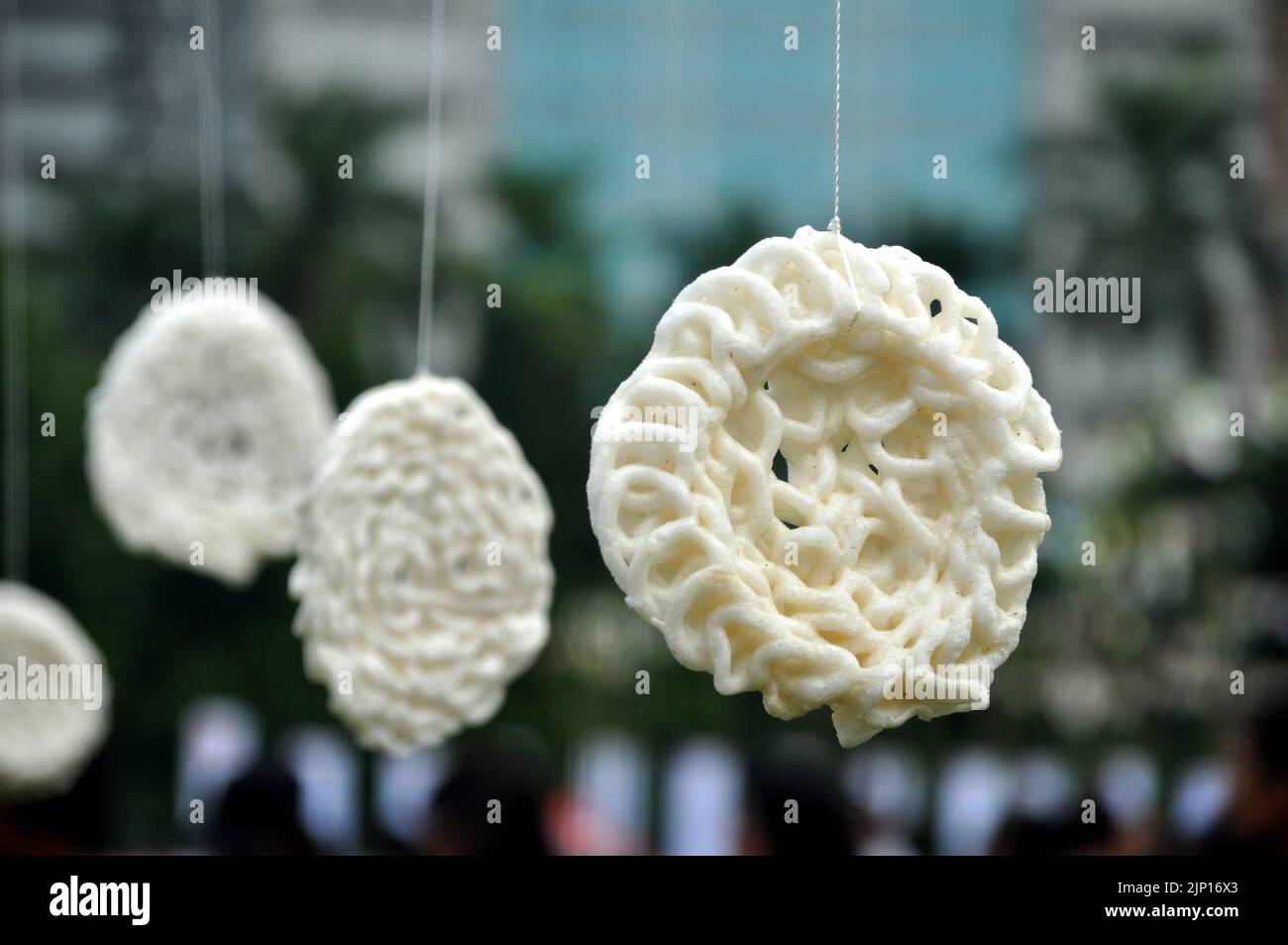 Cracker eating competition at the celebration of the independence day ...
