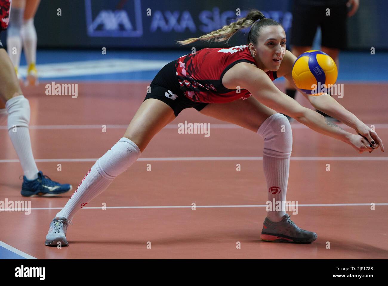 ISTANBUL, TURKEY - APRIL 02, 2022: Asli Kalac in Turk Hava Yollari vs ...