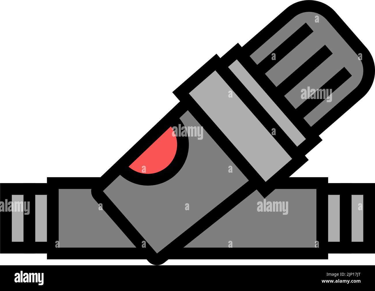 pressure regulator drip water irrigation color icon vector illustration ...