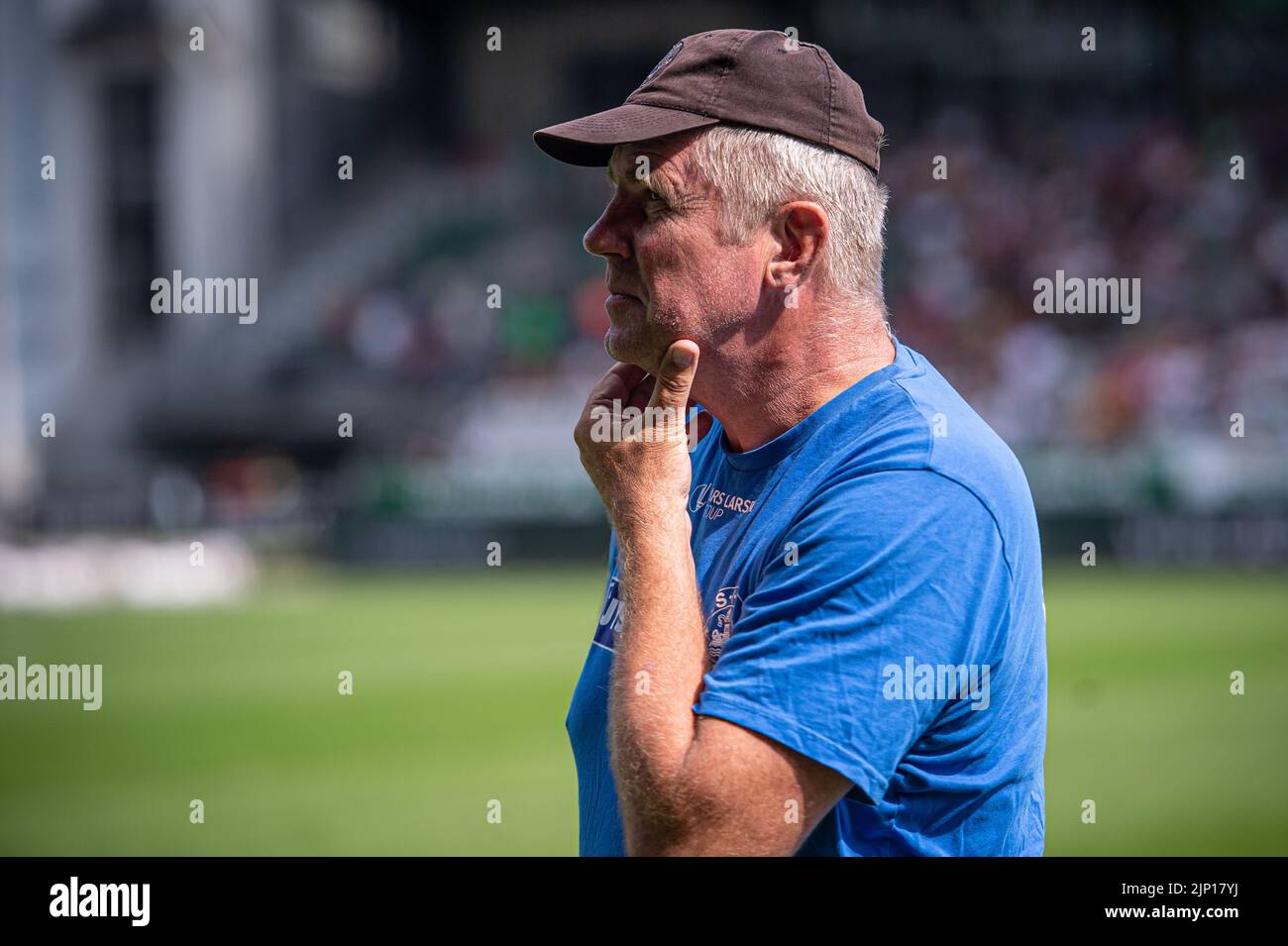 Viborg, Denmark. 14th Aug, 2022. Head coach Kent Nielsen of Silkeborg ...