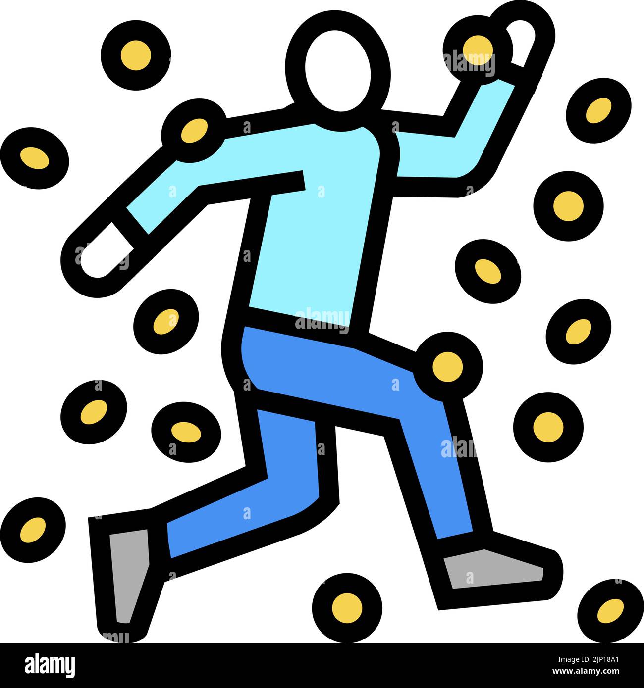 stability financial freedom money color icon vector illustration Stock ...