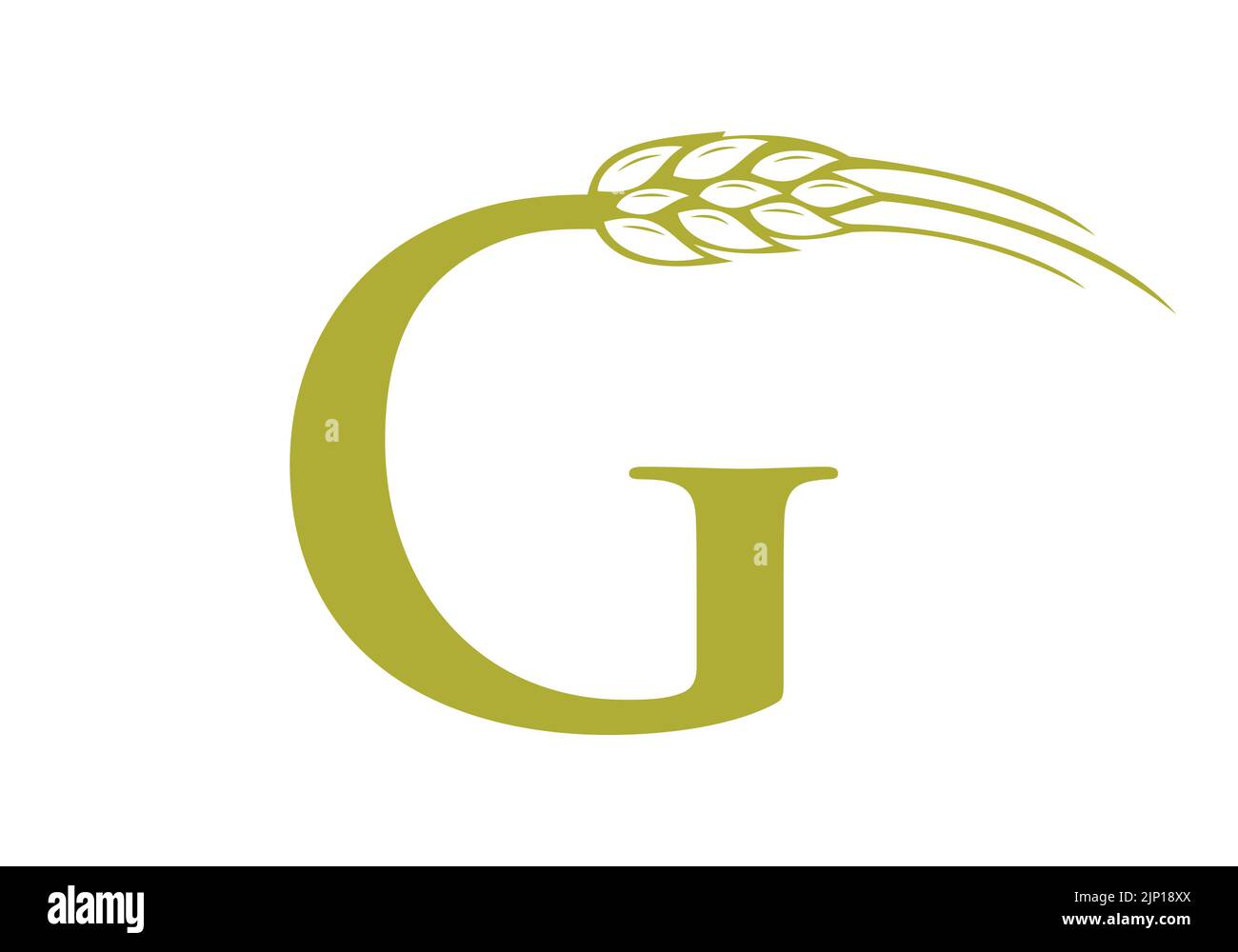 Letter G Agriculture Logo Farming Sign. Agriculture Logo With Alphabet ...