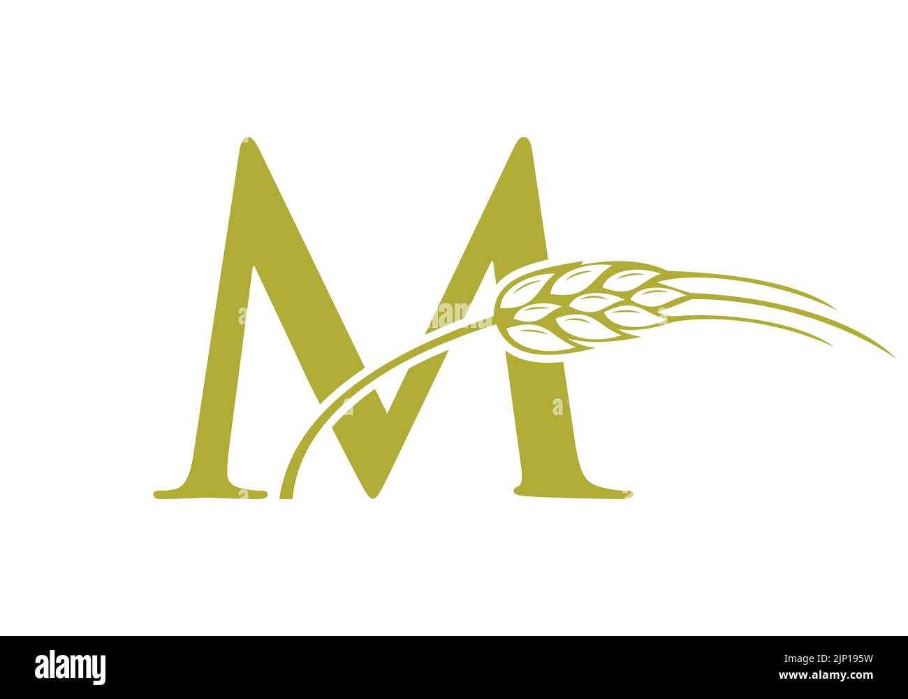Agriculture logo m hi-res stock photography and images - Alamy